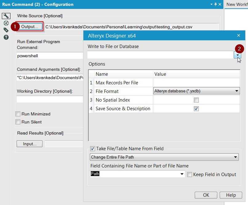 Running dynamic Powershell script using Alteryx – Karthik's BI Musings